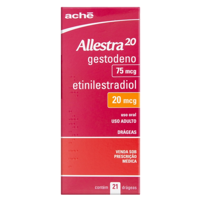 ALLESTRA 20 C/21 DRAGÉAS - ACHE LABORATORIOS FA