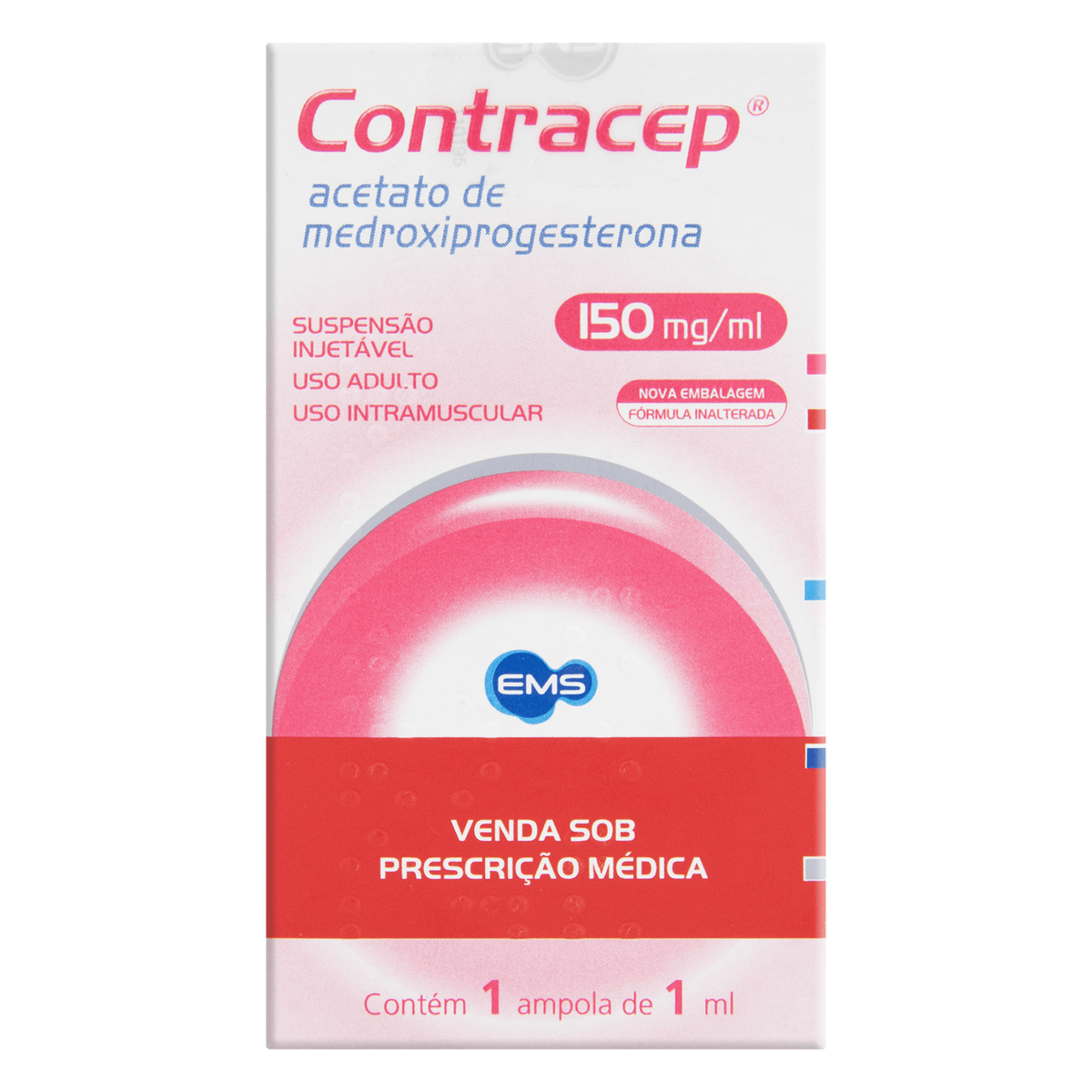 CONTRACEP 150MG/ML 1 AMPOLA 1ML - EMS SIGMA PHARMA LTD