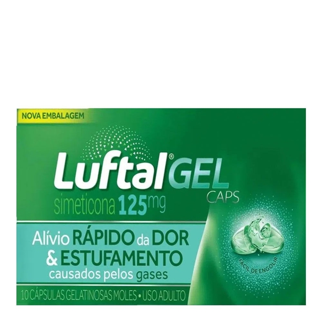 LUFTAL GEL MAX 125MG C/10 CÁPSULAS - RECKITT BENCKISER