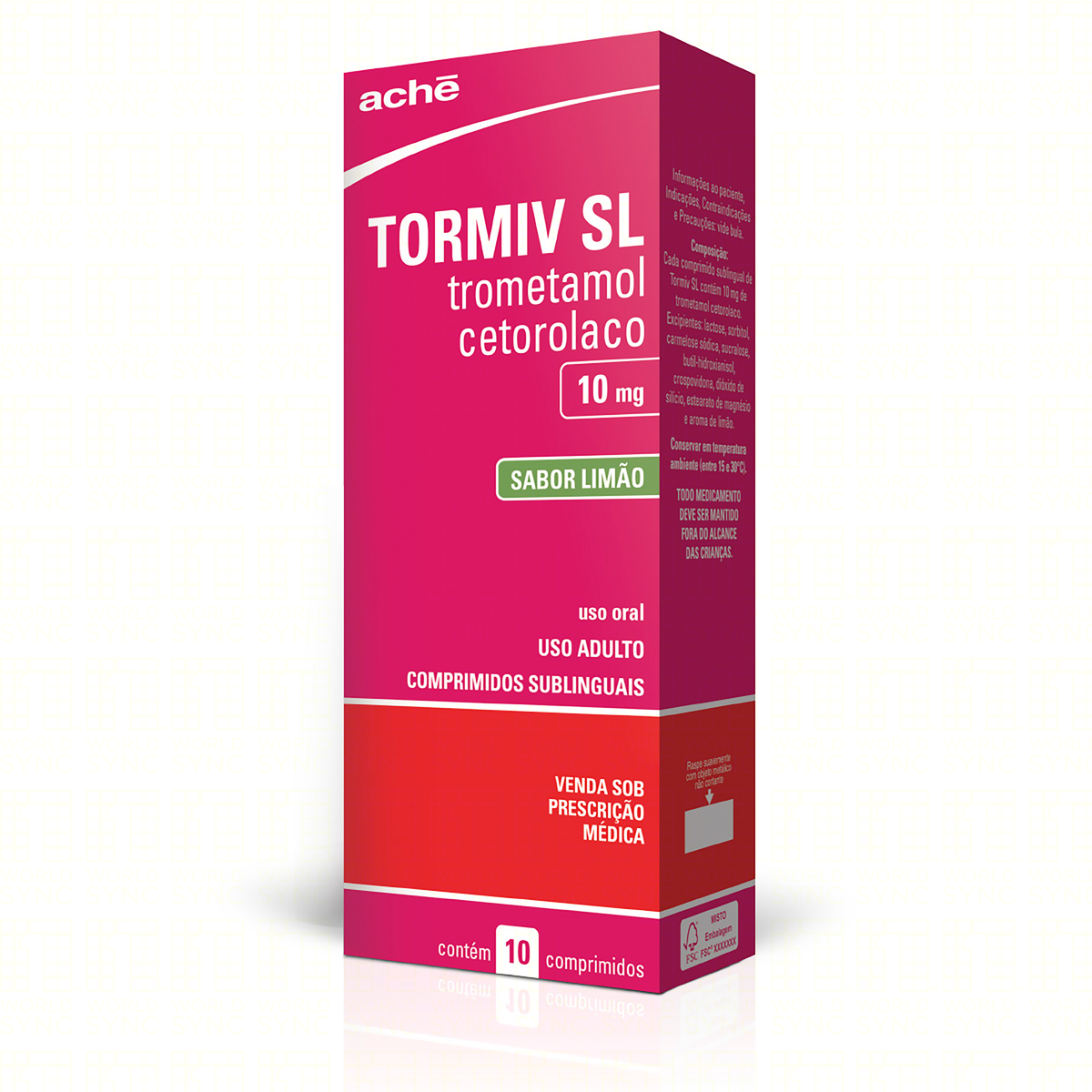 TORMIV SL 10MG C/10 COMPRIMIDOS - ACHE LABORATORIOS FA