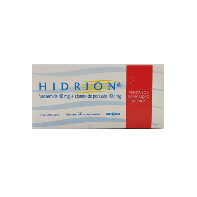 HIDRION C/30 COMPRIMIDOS - GROSS LABORATORIO S