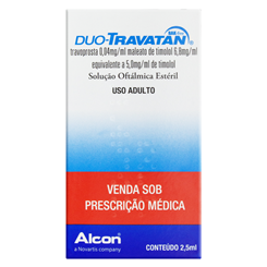 DUO-TRAVATAN SOLUÇÃO OFTÁLMICA 2,5ML - NOVARTIS BIOCIENCIAS