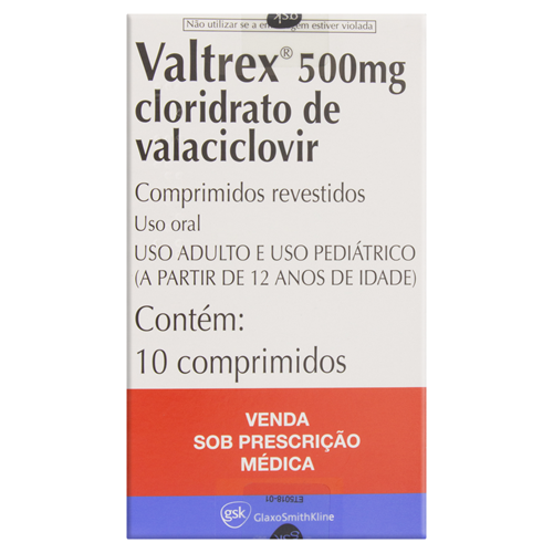 VALTREX 500MG C/10 COMPRIMIDOS - GLAXOSMITHKLINE RX