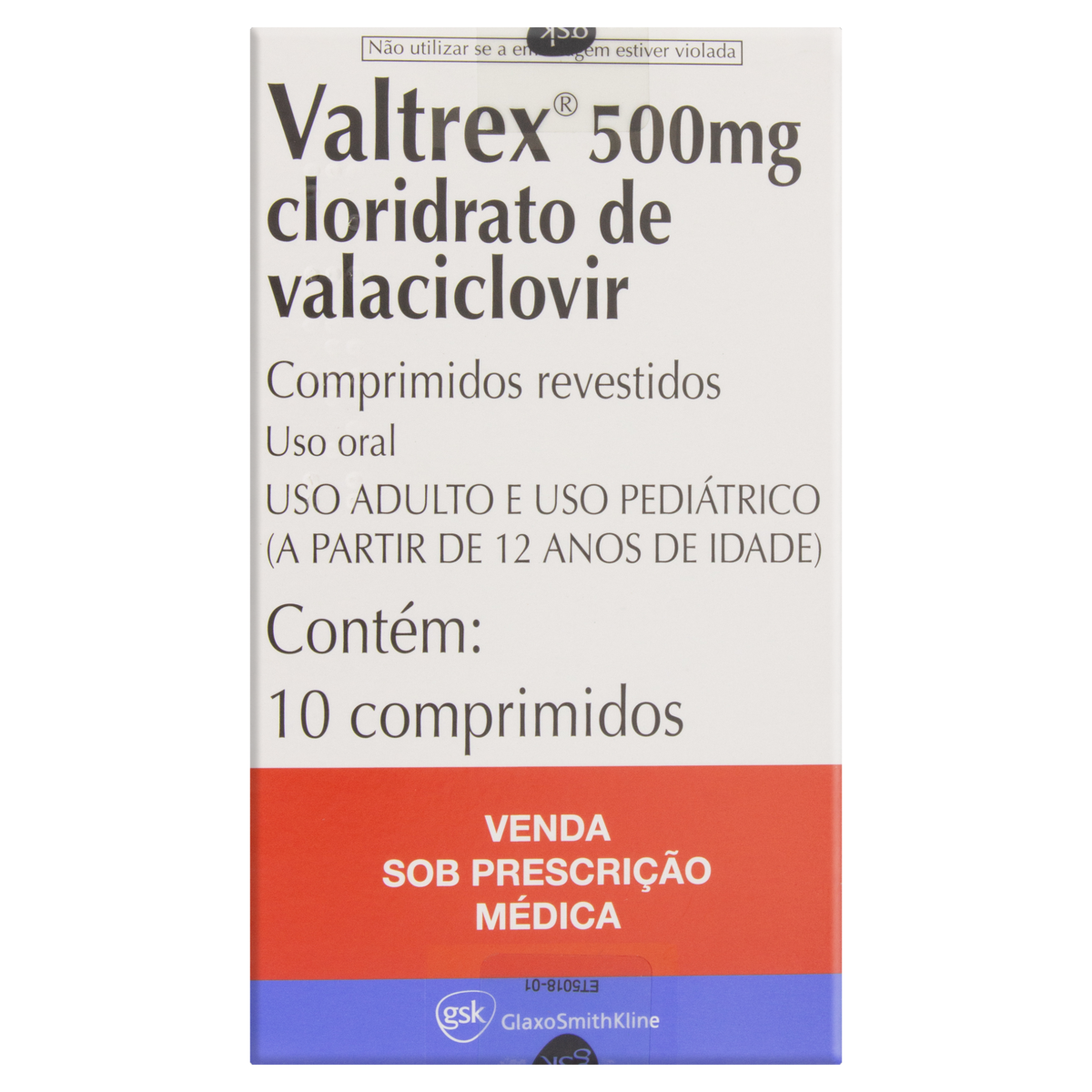 VALTREX 500MG C/10 COMPRIMIDOS - GLAXOSMITHKLINE RX