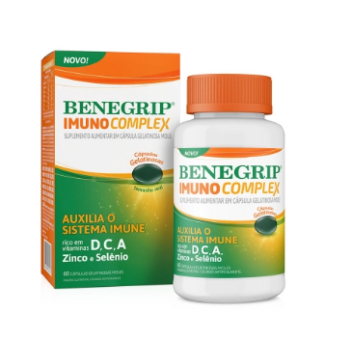 BENEGRIP IMUNO COMPLEX C/60 CÁPSULAS MOLE - HYPERA